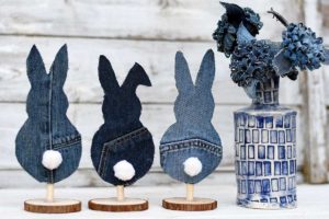 The Best Upcycled Denim Crafts and DIYs - Pillar Box Blue