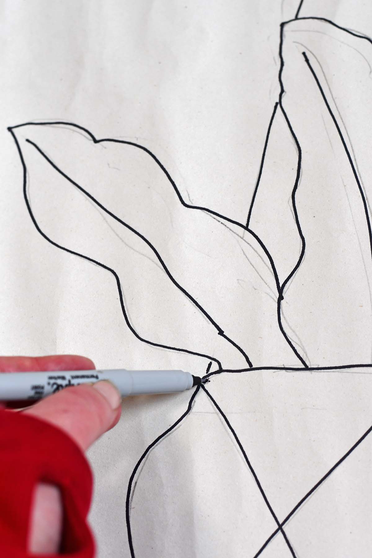 How to Make Embroidery On Canvas Wall Art - Pillar Box Blue