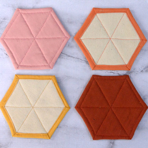 30 of The Best Hexagon Crafts and DIYs - Pillar Box Blue