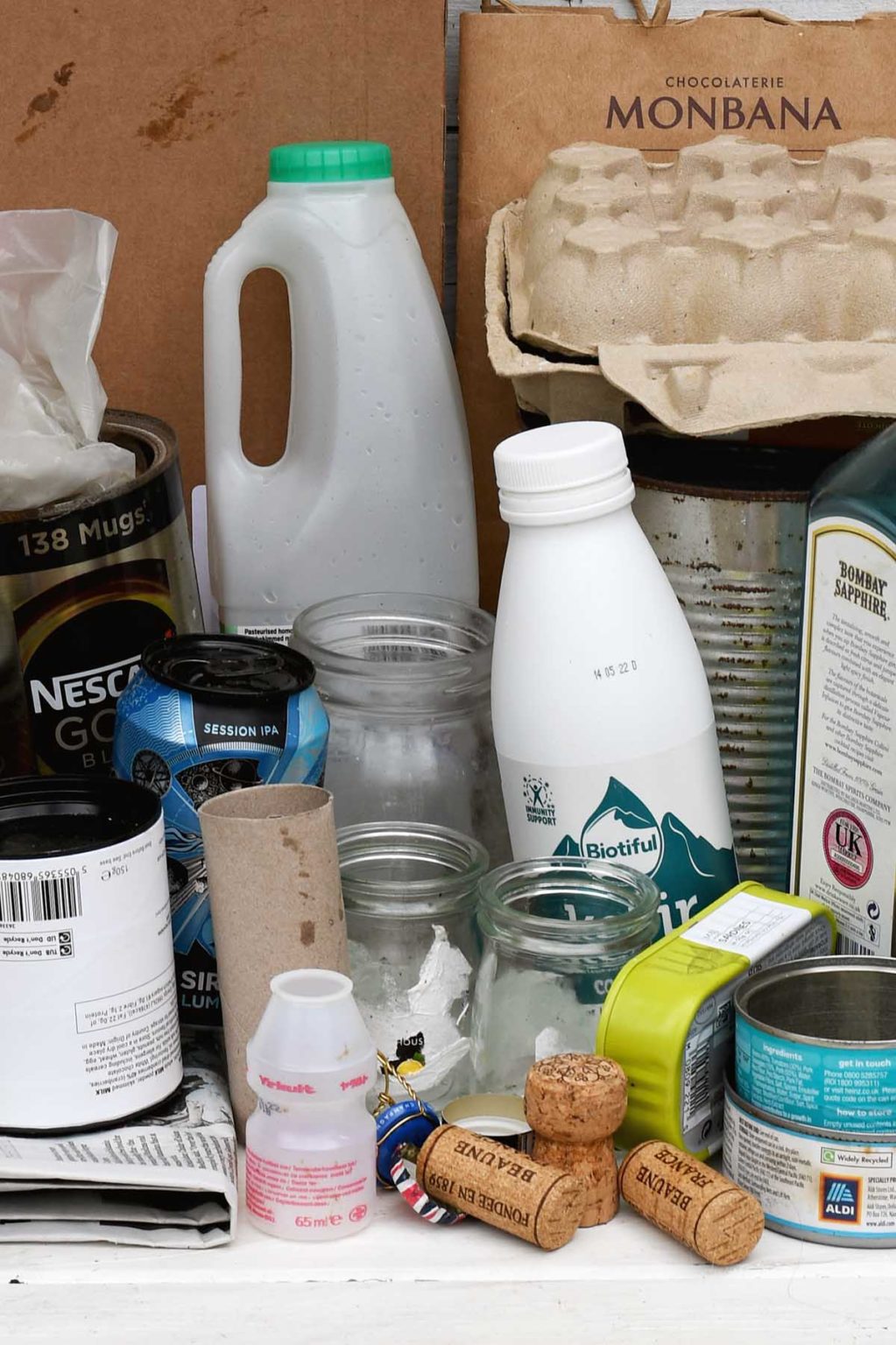 43 Clever Crafts From Household Waste Material - Pillar Box Blue