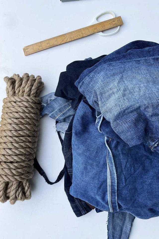 How To Make A Unique Rag Rug The Easy Way - Pillar Box Blue