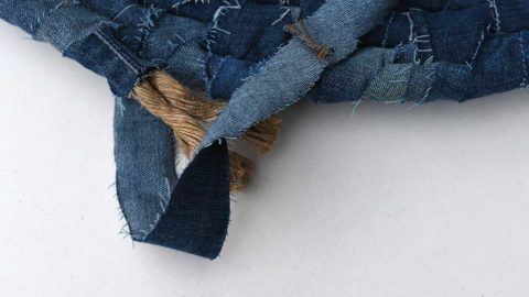 The Best Upcycled Denim Crafts and DIYs - Pillar Box Blue