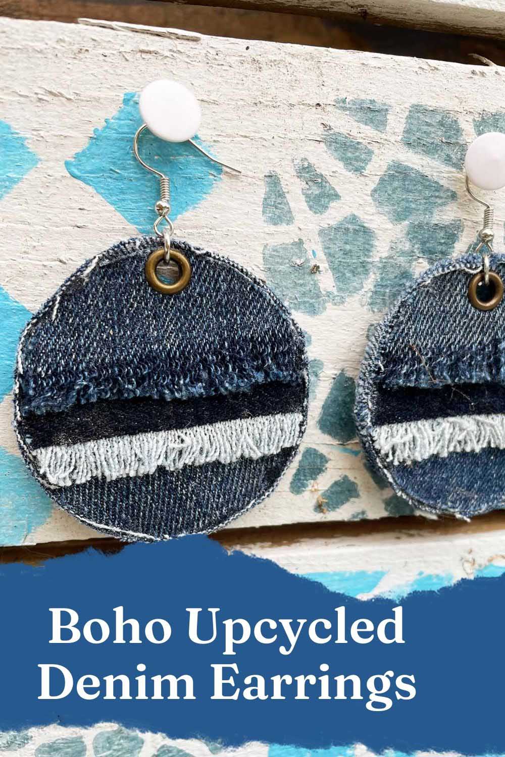 Boho Style DIY Denim Earrings - An Easy Upcycled Jewellery Craft To Try ...