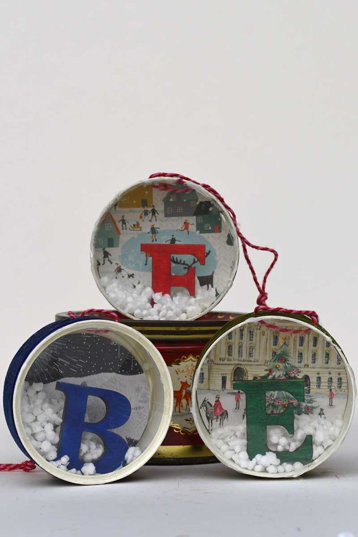 DIY Personalized Christmas Ornaments -Everyone Will Want - Pillar Box Blue