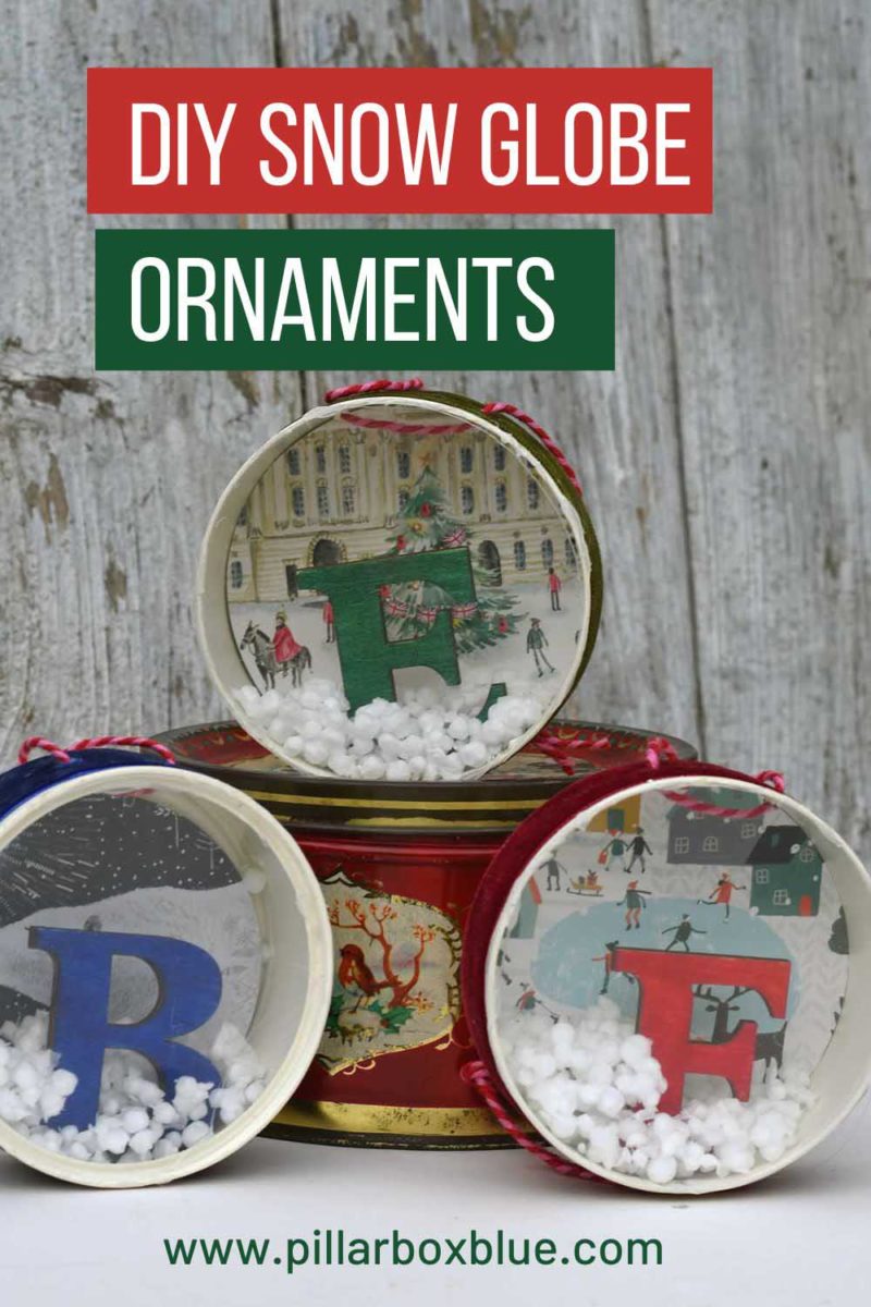 DIY Personalized Christmas Ornaments -Everyone Will Want - Pillar Box Blue
