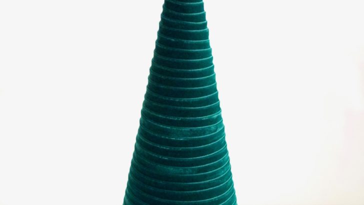 Easy DIY Cone Christmas Trees - You Can Make Today - Pillar Box Blue