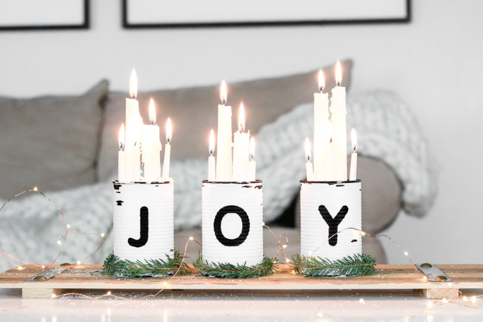 The Best Tin Can Christmas Crafts For The Holiday Season - Pillar Box Blue