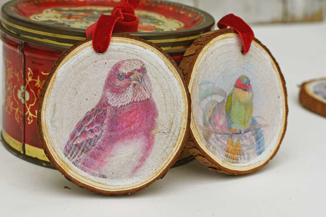 43 Adorable Wood Slice Ornament Ideas You Will Want On Your Tree ...