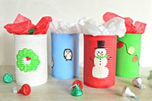 The Best Tin Can Christmas Crafts For The Holiday Season - Pillar Box Blue