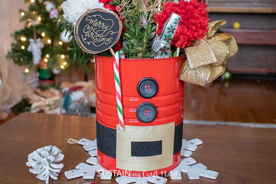 The Best Tin Can Christmas Crafts For The Holiday Season - Pillar Box Blue