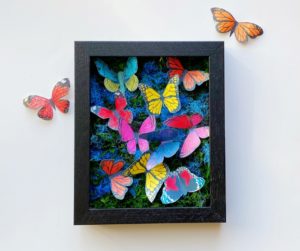 42 Beautiful Butterfly Crafts Adults Will Love To Make - Pillar Box Blue