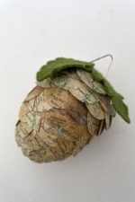 How To Make Paper Pine Cone Ornaments The Easy Way - Pillar Box Blue