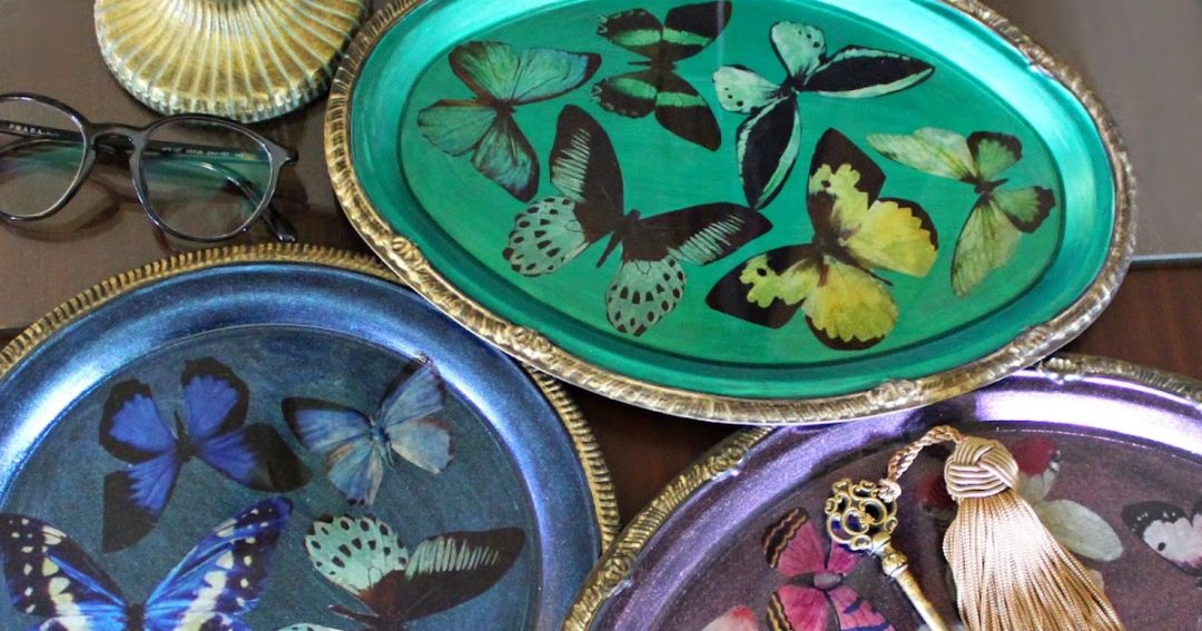 53 Beautiful Butterfly Crafts Adults Will Love To Make - Pillar Box Blue