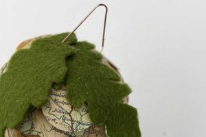 How To Make Paper Pine Cone Ornaments The Easy Way - Pillar Box Blue