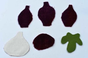 How To Make A Glamourous Fabric Fig Ornament For The Tree - Pillar Box Blue