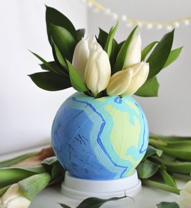 35 Clever Upcycled Vases That You Will Want In Your Home - Pillar Box Blue