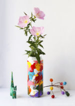 35 Clever Upcycled Vases That You Will Want In Your Home - Pillar Box Blue