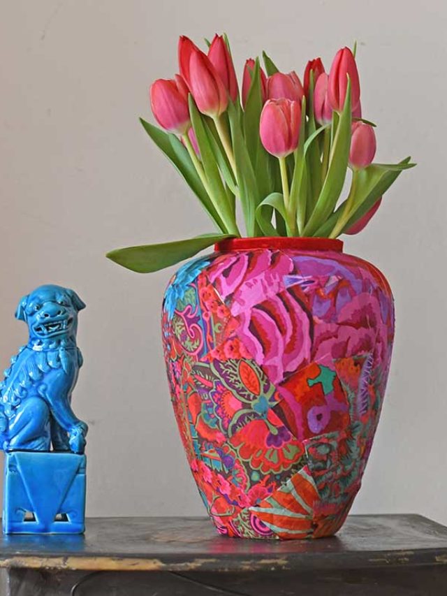 35 Upcycled Vase Ideas You'd Want In Your Home - Pillar Box Blue