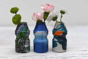 35 Clever Upcycled Vases That You Will Want In Your Home - Pillar Box Blue