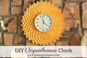 26 Unique DIY Upcycled Clocks You'll Want In Your Home - Pillar Box Blue
