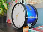 26 Unique DIY Upcycled Clocks You'll Want In Your Home - Pillar Box Blue