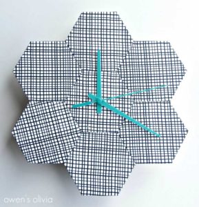 26 Unique DIY Upcycled Clocks You'll Want In Your Home - Pillar Box Blue