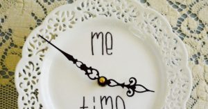 26 Unique DIY Upcycled Clocks You'll Want In Your Home - Pillar Box Blue