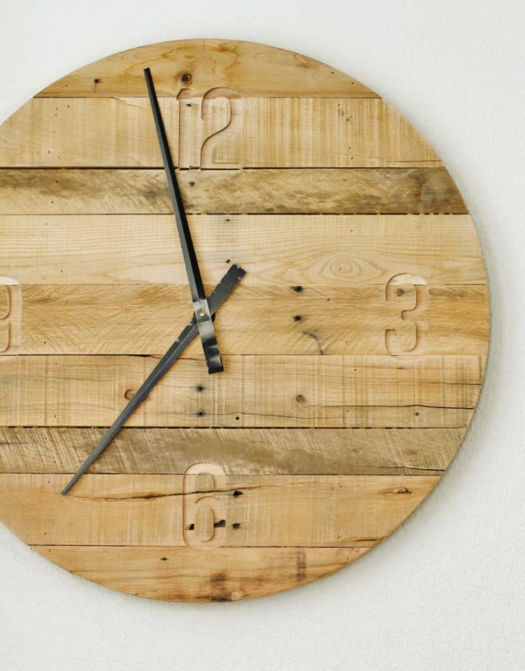 26 Unique DIY Upcycled Clocks You'll Want In Your Home - Pillar Box Blue