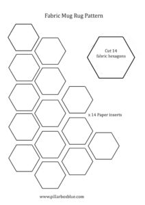 DIY Free Mug Rug Pattern -You Will Want To Make - Pillar Box Blue