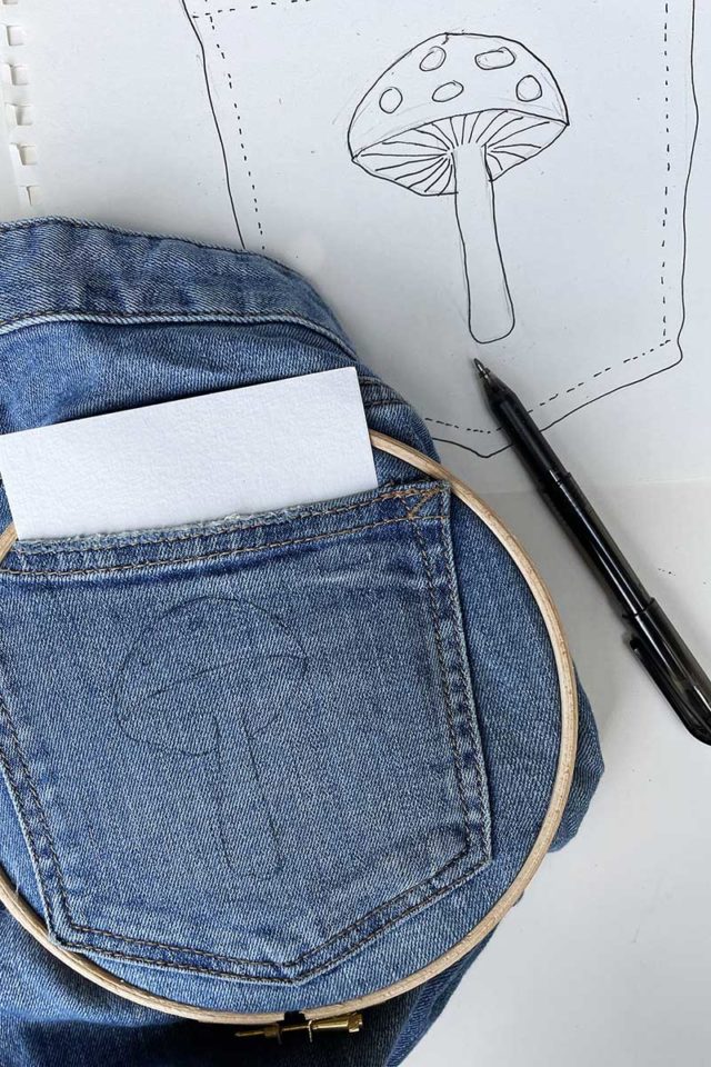 How to Paint on Denim: A Guide to DIY Jeans Painting with a Mushroom ...