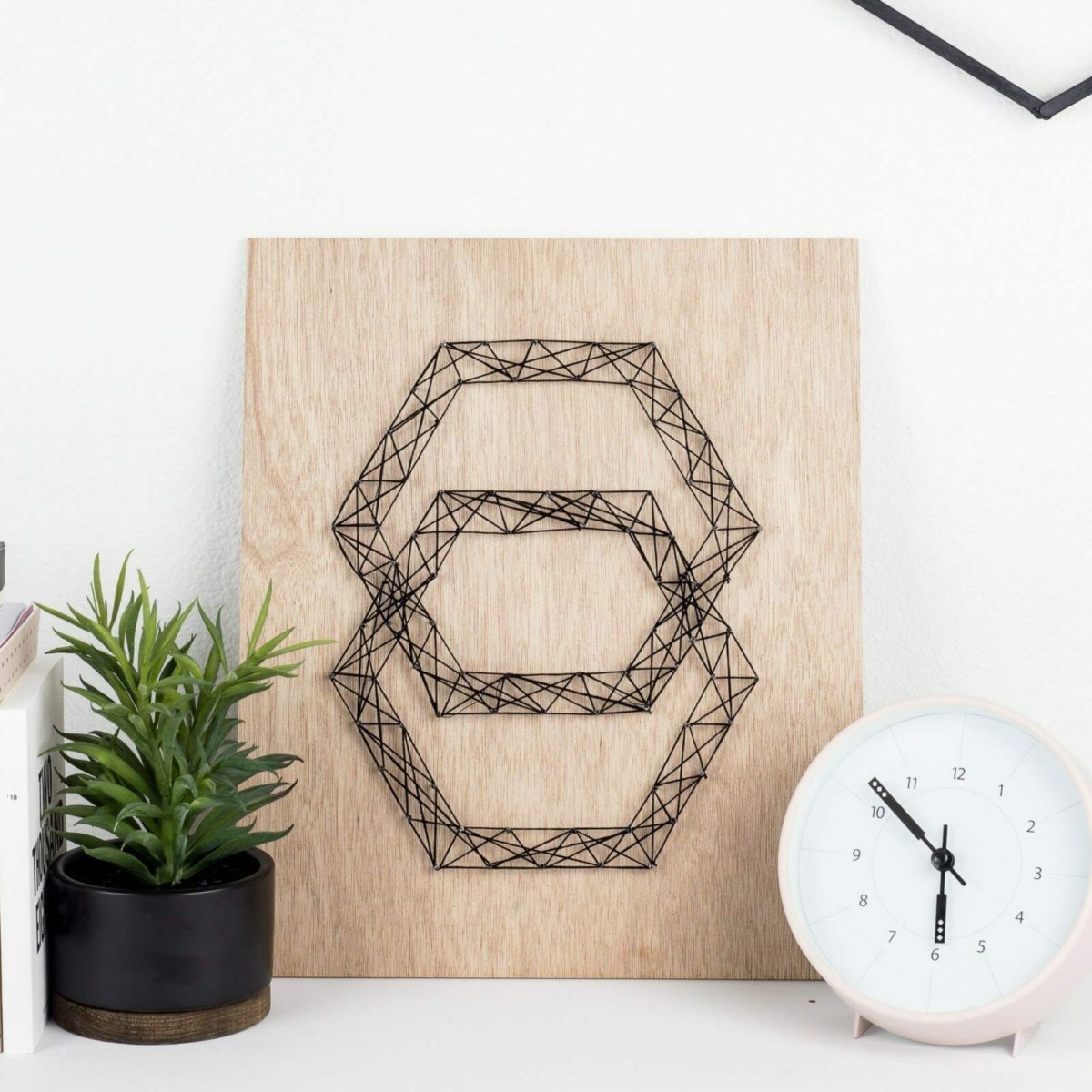 30+ Fun & Unique Hexagon Crafts and DIYs - Pillar Box Blue