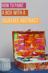 How to Paint A Wooden Box with a Splash of Colour and Abstract Design ...
