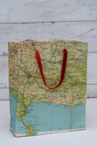 How to Make a Bag Out of Wrapping Paper The Easy Way - Pillar Box Blue
