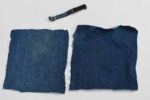 Easy Decorative DIY Denim Pot Holders From Your Old Jeans - Pillar Box Blue