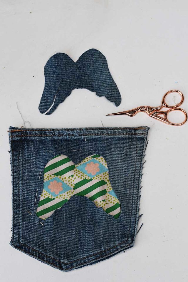 DIY Christmas Applique Denim Pockets: A Fun Festive Upcycle - Pillar ...
