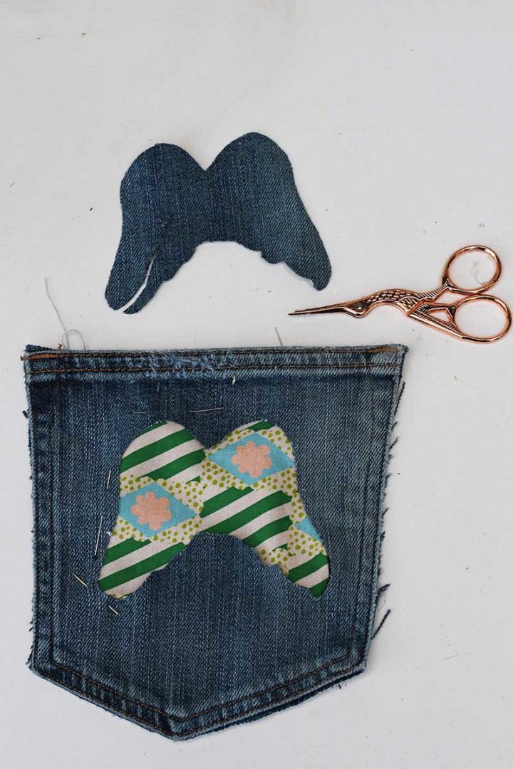 DIY Christmas Applique Denim Pockets: A Fun Festive Upcycle - Pillar ...