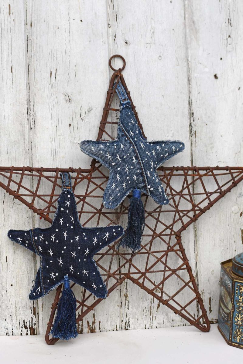 Beautiful Fabric Star Ornament - Tutorial And Free Pattern - Pillar Box ...