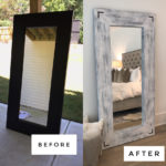 21 Ingenious DIY IKEA Mirror Hacks To Transform Your Space - Pillar Box Blue