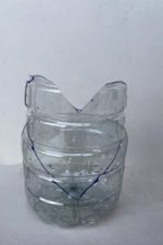 DIY Cute Plastic Bottle Planters -Repurposing with Love - Pillar Box Blue