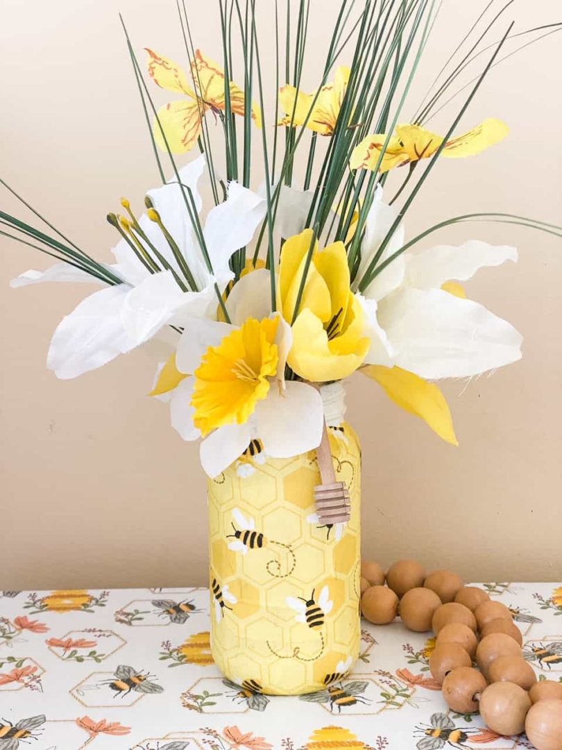 50+ Creative Spring Crafts For Adults You'll Want to Make - Pillar Box Blue