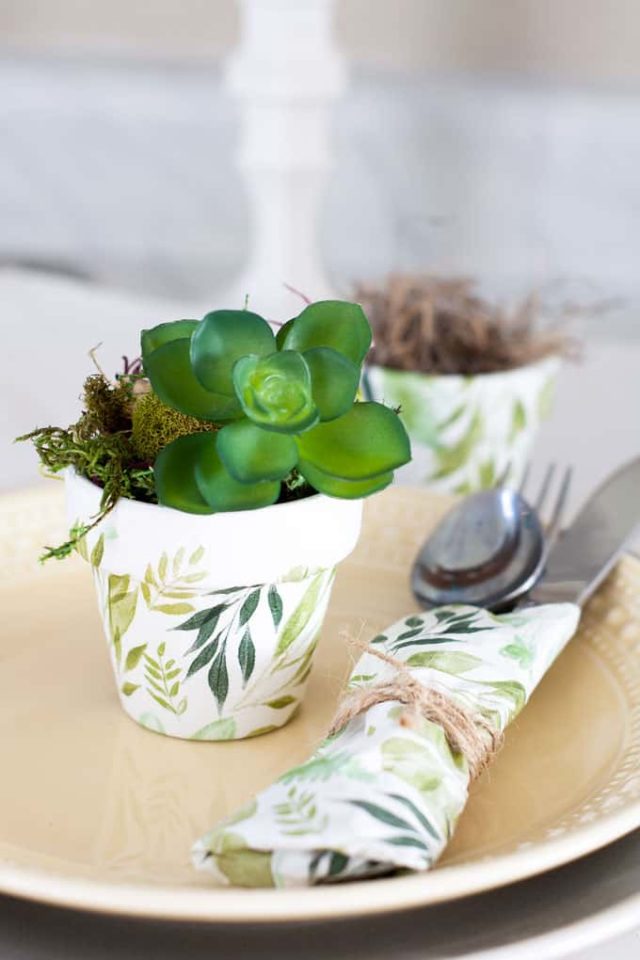 50+ Creative Spring Crafts For Adults You'll Want to Make - Pillar Box Blue