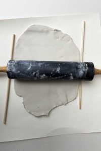 DIY Air Dry Clay Trinket Dishes: Cherry Blossom Edition - Pillar Box Blue