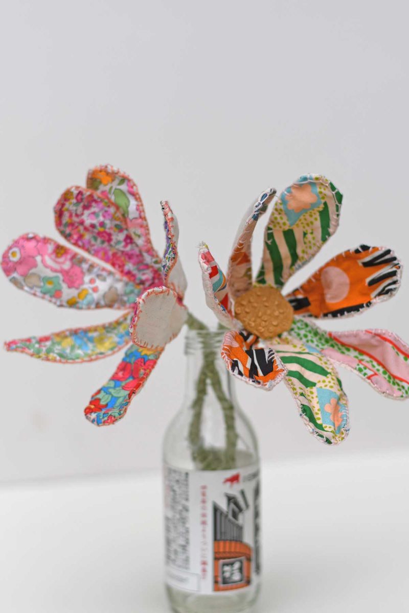 Fabric Flower Making Tutorial: Crafting Whimsical Blooms - Pillar Box Blue