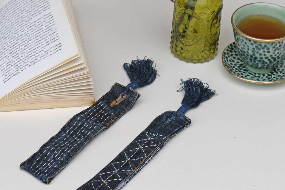 50 Unique DIY Bookmark Ideas: Designs for Every Reader - Pillar Box Blue