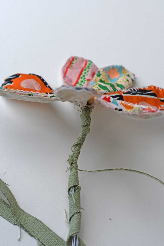 Fabric Flower Making Tutorial: Crafting Whimsical Blooms - Pillar Box Blue