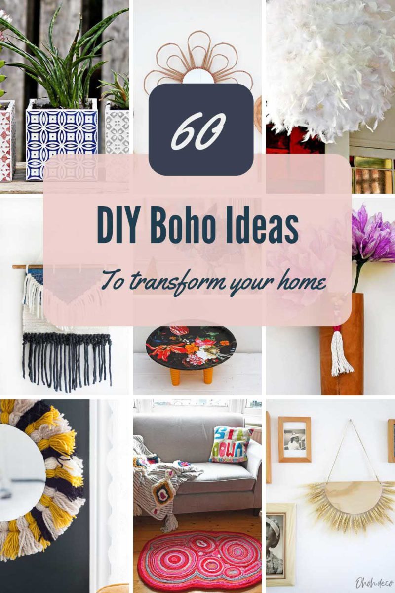 65 DIY Boho Decor and Craft Ideas To Transform Your Home - Pillar Box Blue