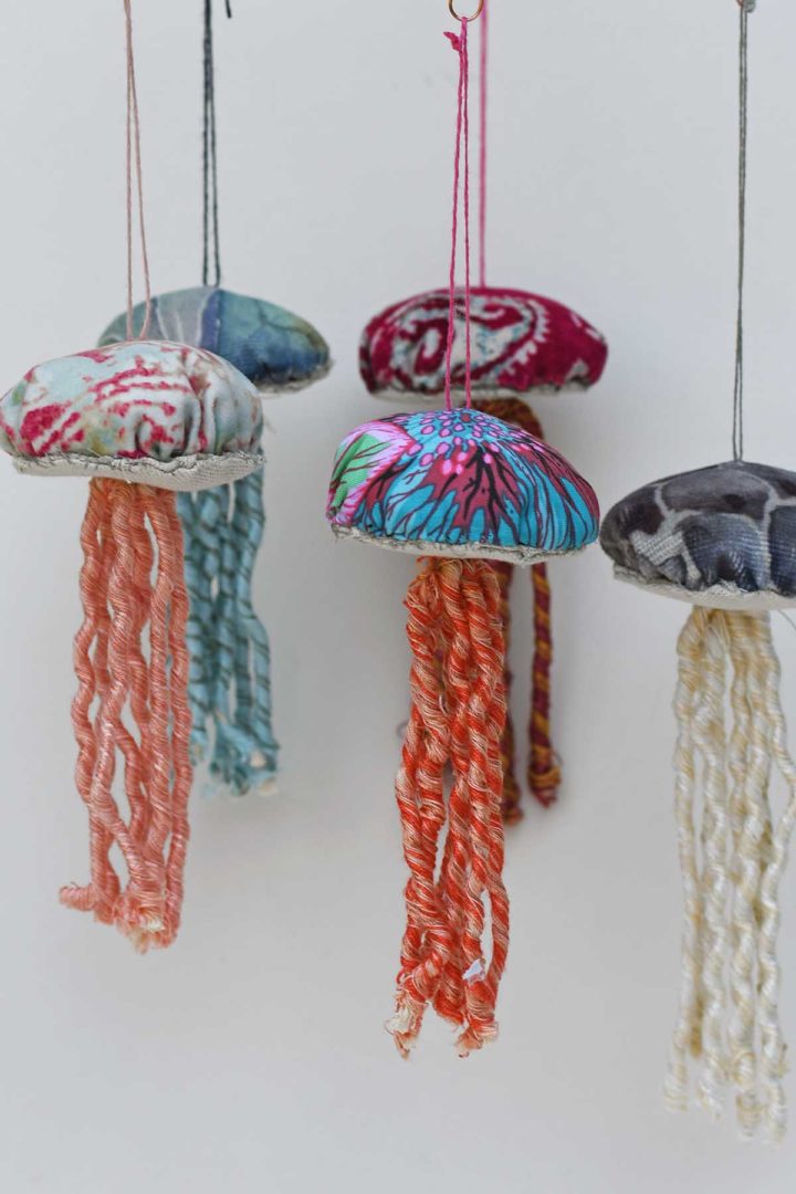 DIY Jellyfish Craft: Make Ocean Magic from Scrap Fabric - Pillar Box Blue