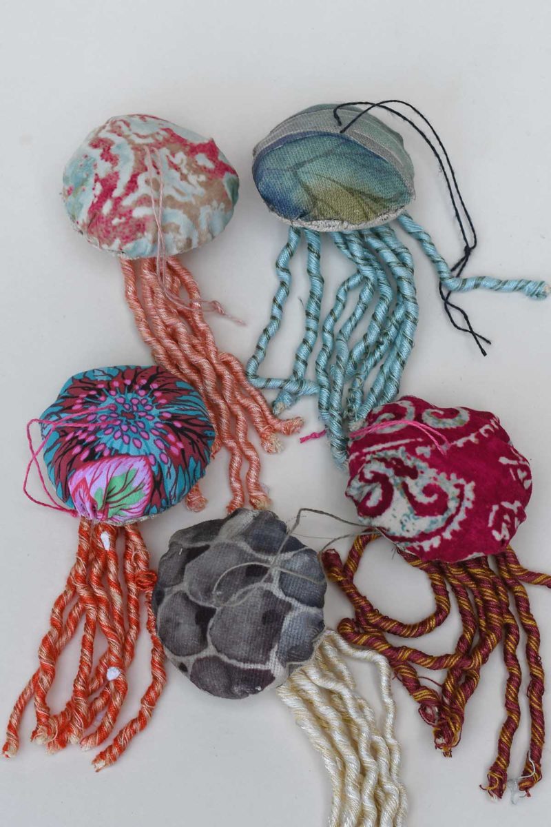 DIY Jellyfish Craft: Make Ocean Magic from Scrap Fabric - Pillar Box Blue