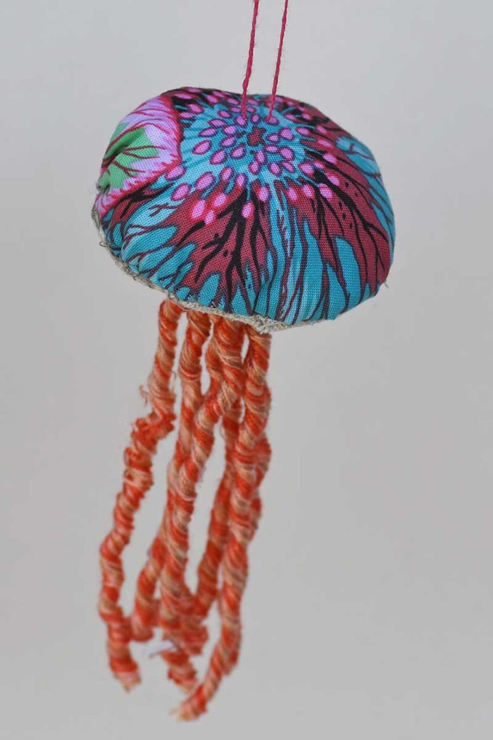 DIY Jellyfish Craft: Make Ocean Magic from Scrap Fabric - Pillar Box Blue