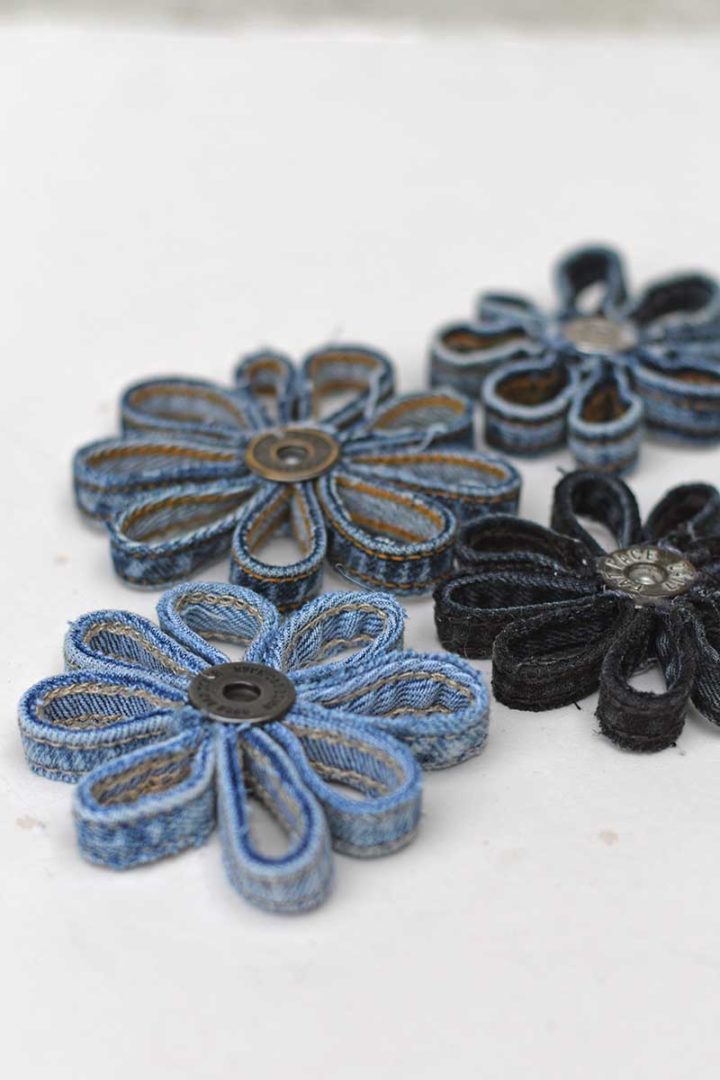 Easy Denim Medallions: Upcycle Jean Belt Loops into Ornaments - Pillar ...